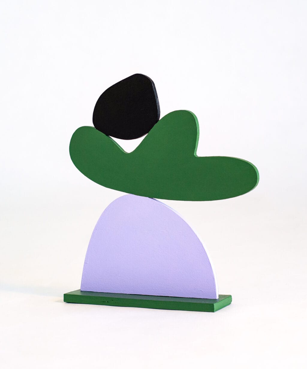 "Moss" Wooden Totem / Sculpture — Jun Objects