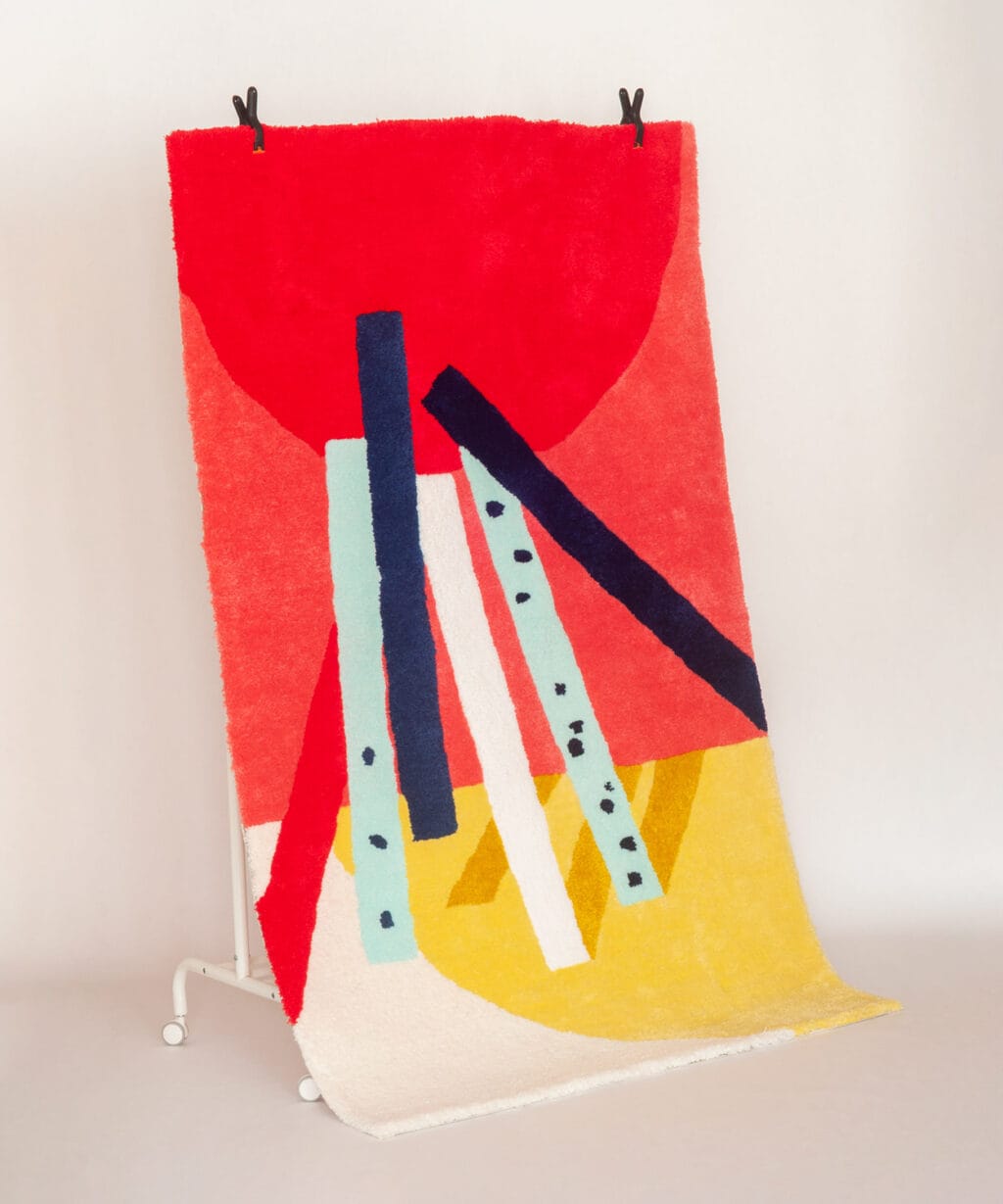 "Sunset in the Field" Handtufted Rug — Jun Objects